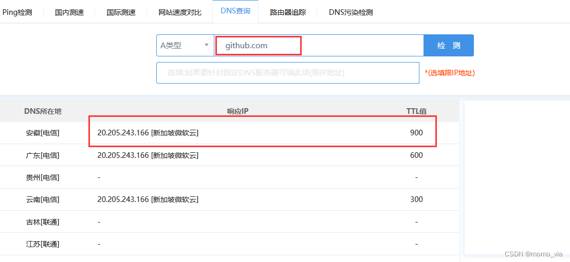 解决访问GitHub慢_github dns查询-CSDN博客