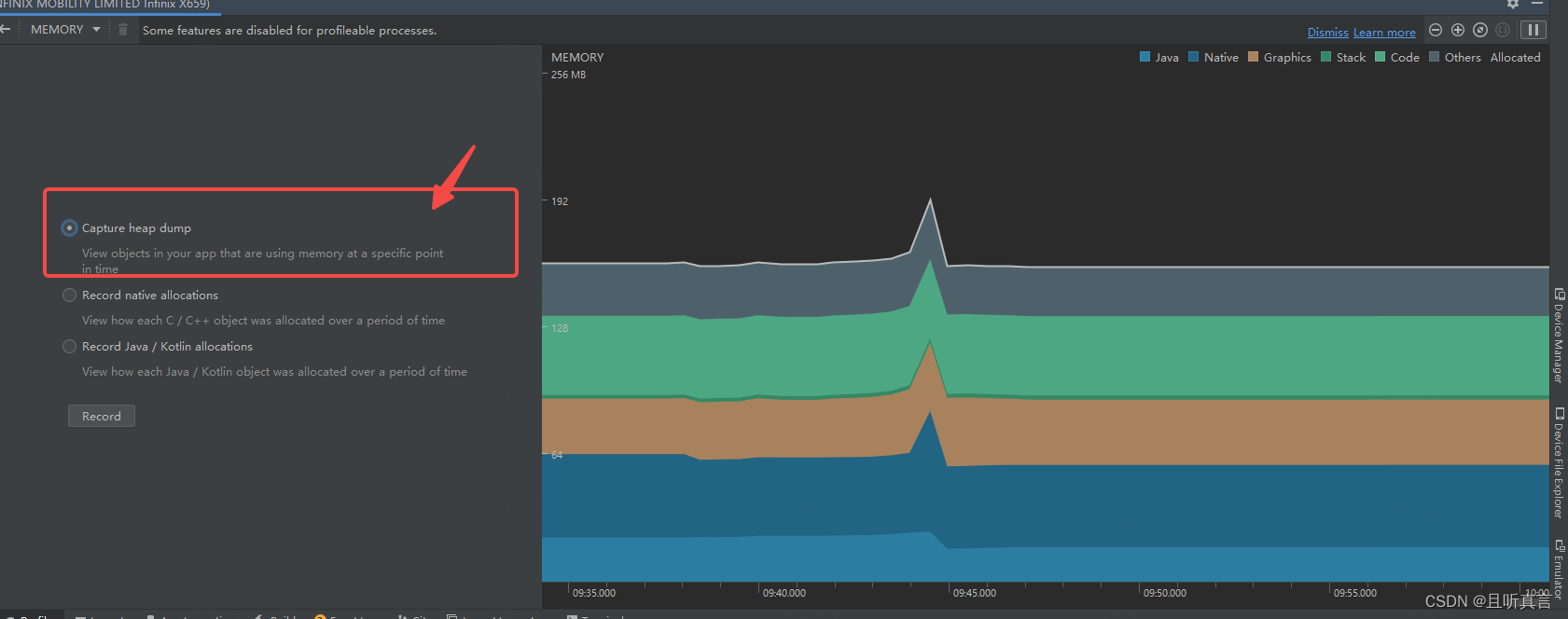 Android Studio Profiler 检查内存_capture heap dump-CSDN博客