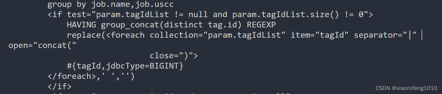 Mybatis动态sql语句foreach中拼接正则表达式字符串注意事项_mybatis foreach 字符串-CSDN博客