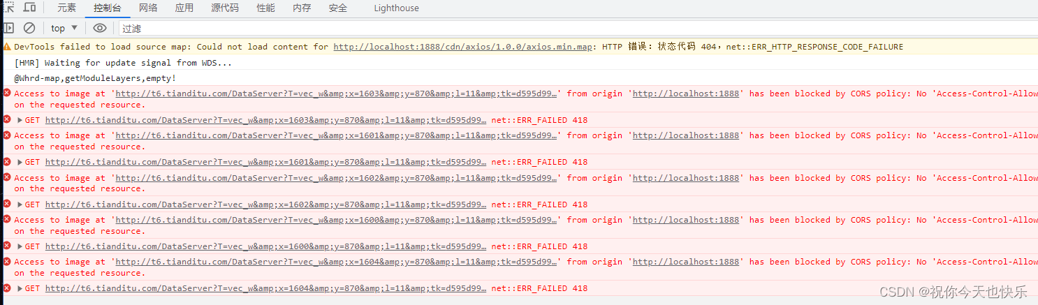 前端项目请求天地图地址报错跨域；报错418_天地图418-CSDN博客