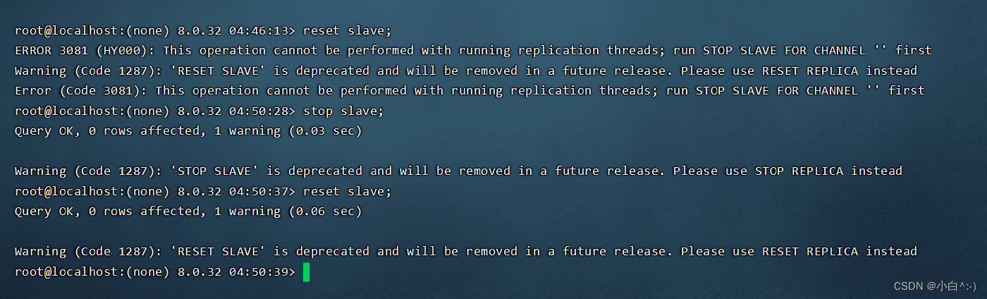 reset master、reset slave与reset slave all 使用区别-CSDN博客