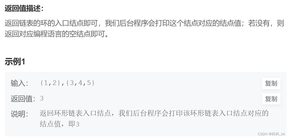 JZ23 链表中环的入口结点-CSDN博客
