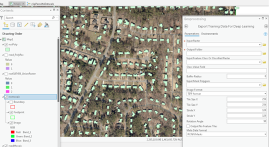 使用 Keras 和 ArcGIS Pro 通过 Mask-RCNN/DeepLabV3+ 进行 EagleView 高分辨率图像语义分割 ...