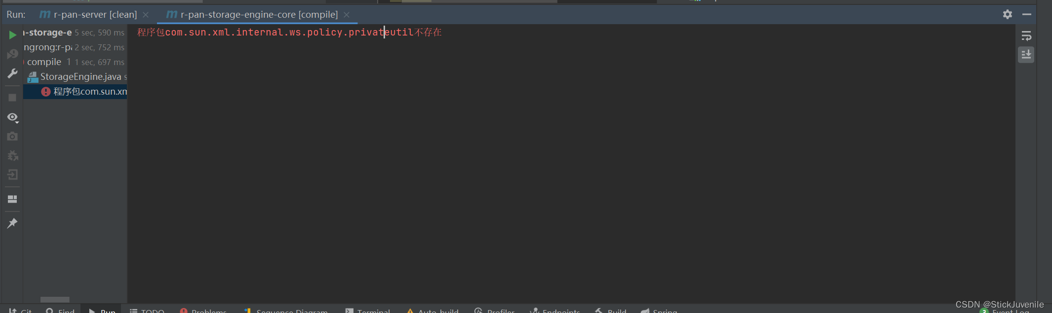 1.程序包com.sun.xml.internal.ws.policy.privateutil不存在_程序包com.sun.xml.internal.ws.developer不存在-CSDN博客