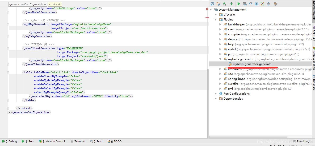 Springbootmaven插件调用mybatis Generator自动生成对应的mybatisxml文件和java类mybatis自动生成xml插件 Csdn博客