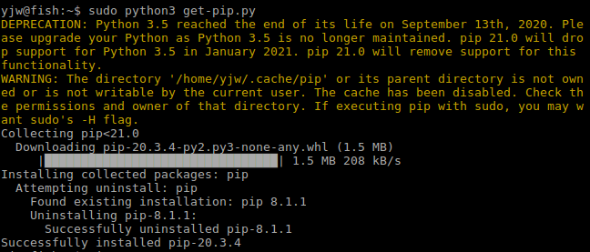 升级pip——报错解决“You should consider upgrading via the ‘pip install --upgrade pip‘ command.”_you ...