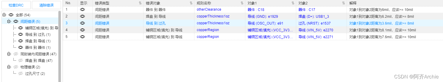 【立创EDA-PCB设计基础完结】7.DRC设计规则检查+优化与丝印调整+打样与PCB生产进度跟踪_立创eda反相字-CSDN博客