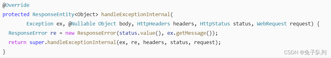 继承 ResponseEntityExceptionHandler-CSDN博客