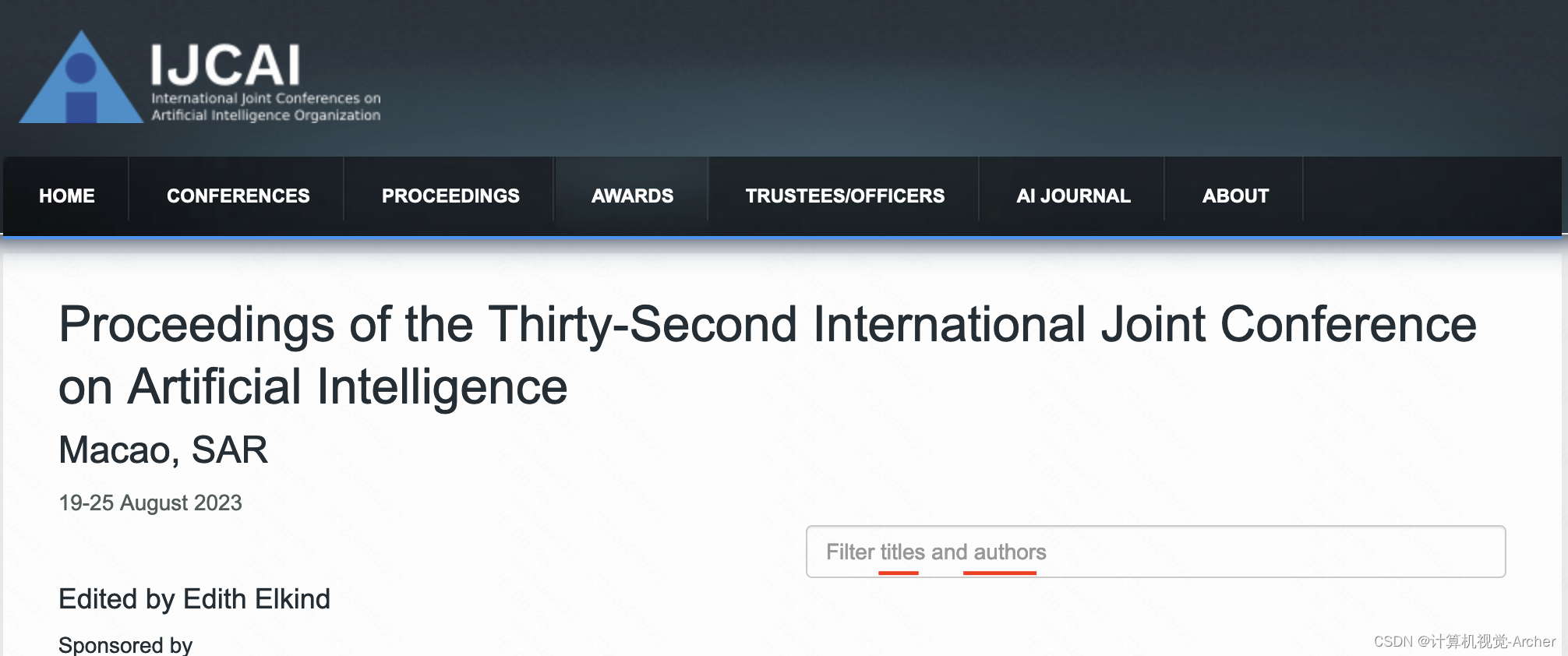 IJCAI论文查询办法_ijcai的论文在那查看-CSDN博客