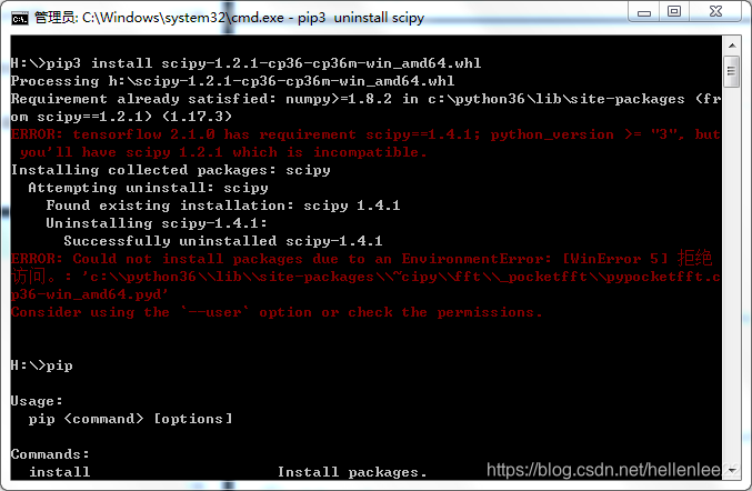 python使用scipy模块from scipy.misc import imread时报错：ImportError: cannot import name 'imread' 的解决办法 ...