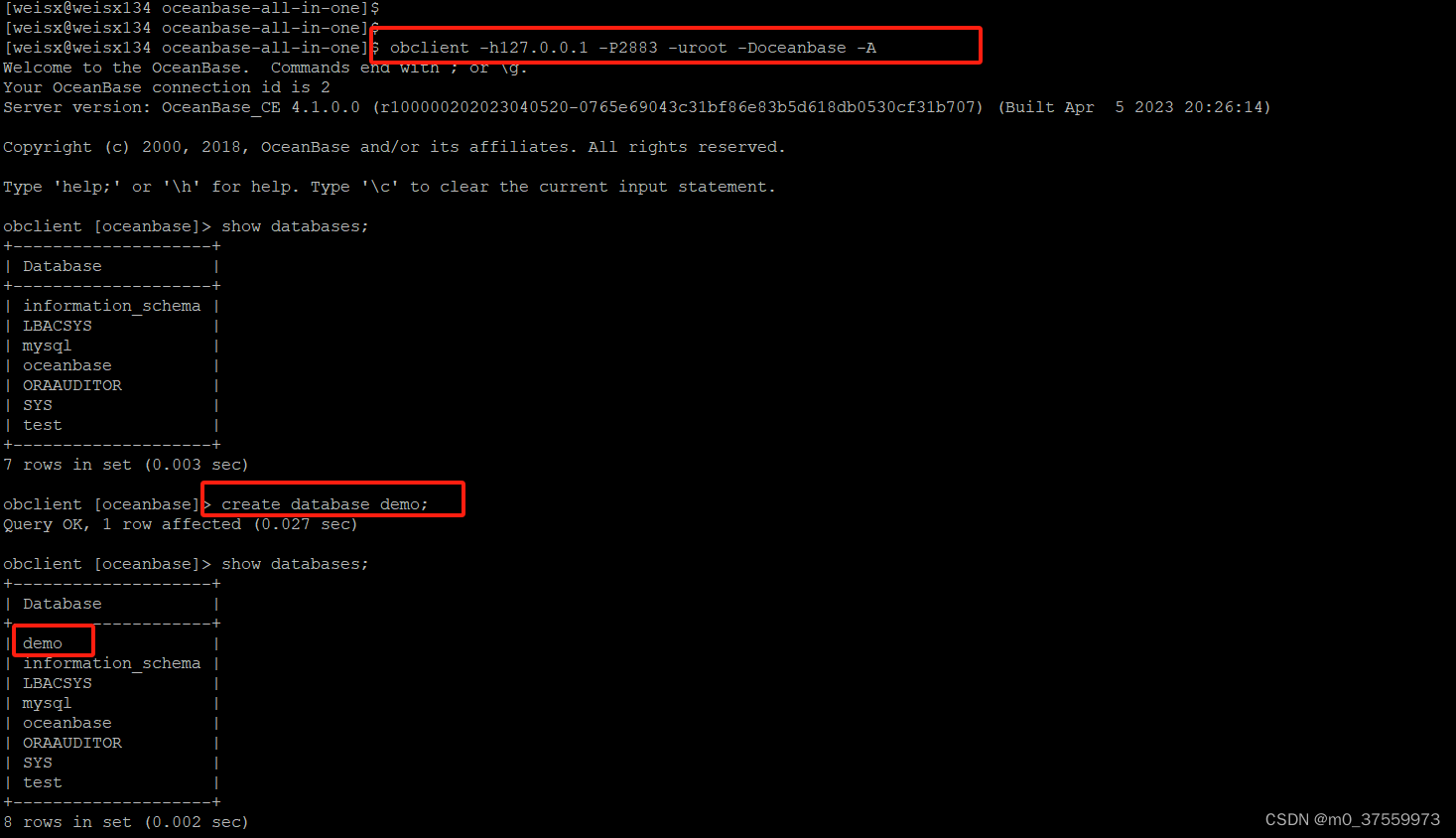 OceanBase：01-单机部署(开发环境)_oceanbase单机部署-CSDN博客
