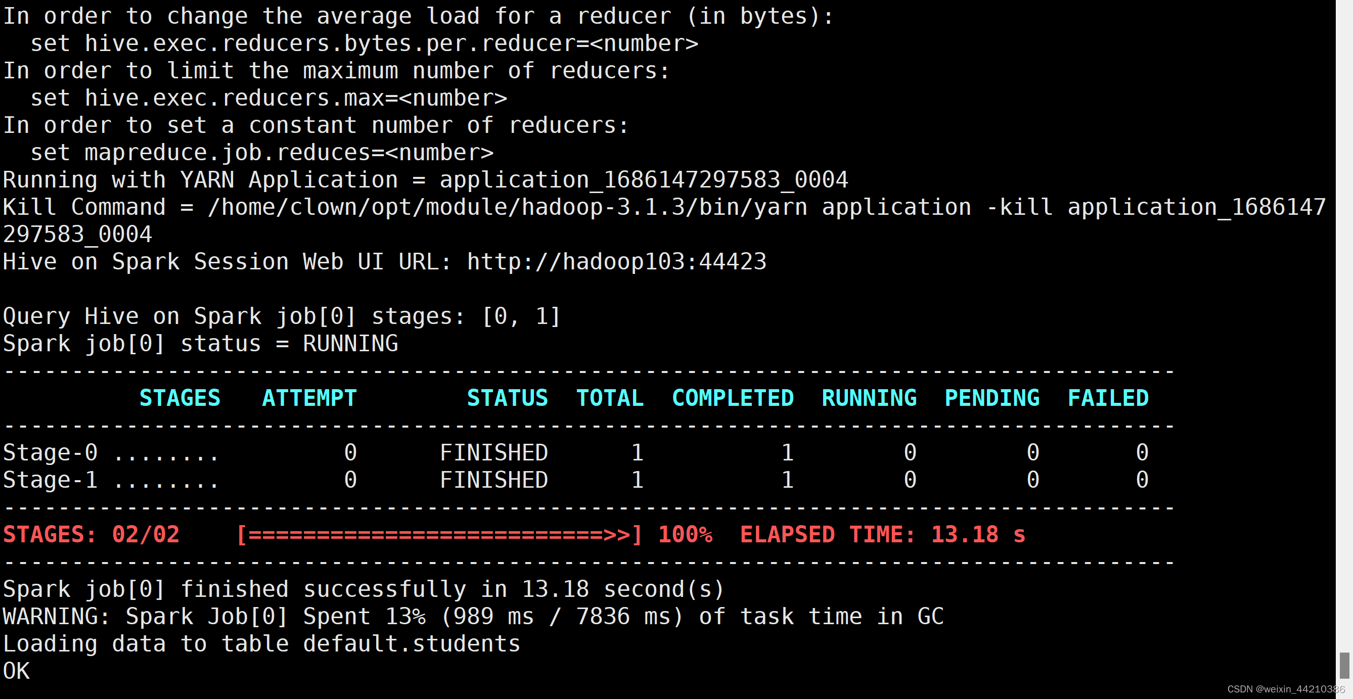 Hive on Spark RPC channel is closed_failed to monitor job[-1] with exception 'java.lan-CSDN博客