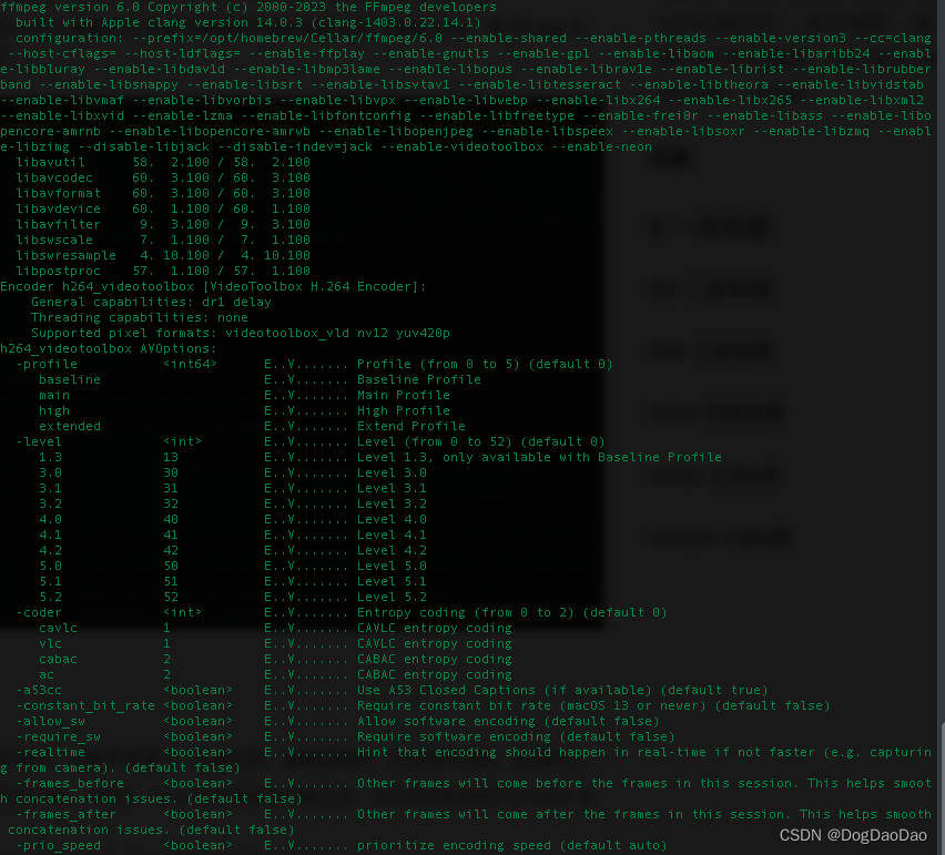 FFmpeg 硬编码VideoToolBox流程_ffmpeg videotoolbox-CSDN博客