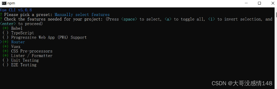 vue-cli5.0脚手架的安装搭建和运行_vue5.0-CSDN博客