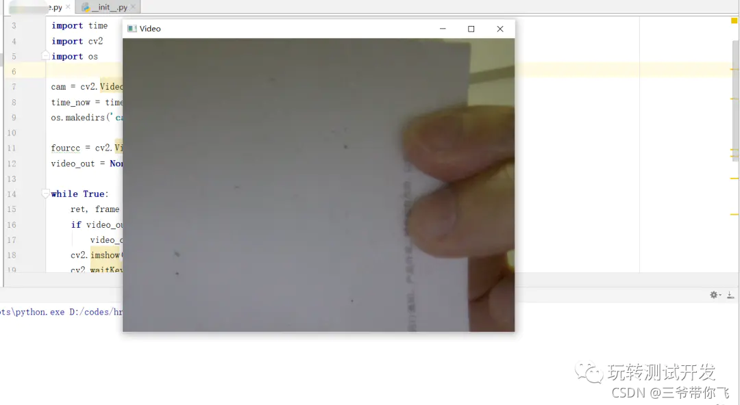 Python：调用摄像头使用cv2库录制视频_cam = cv2.videocapture(0)-CSDN博客