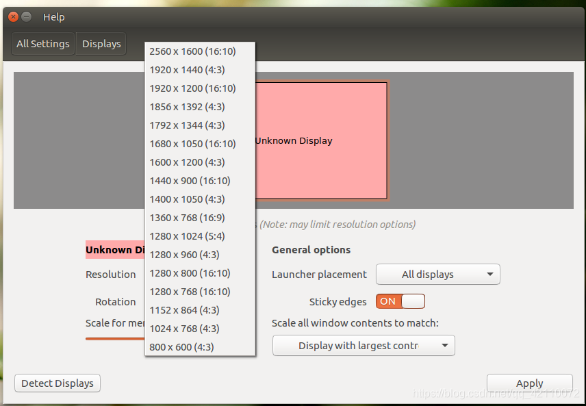 Ubuntu16.04中调整显示分辨率时出现Built-in Display的解决方法_built in display-CSDN博客