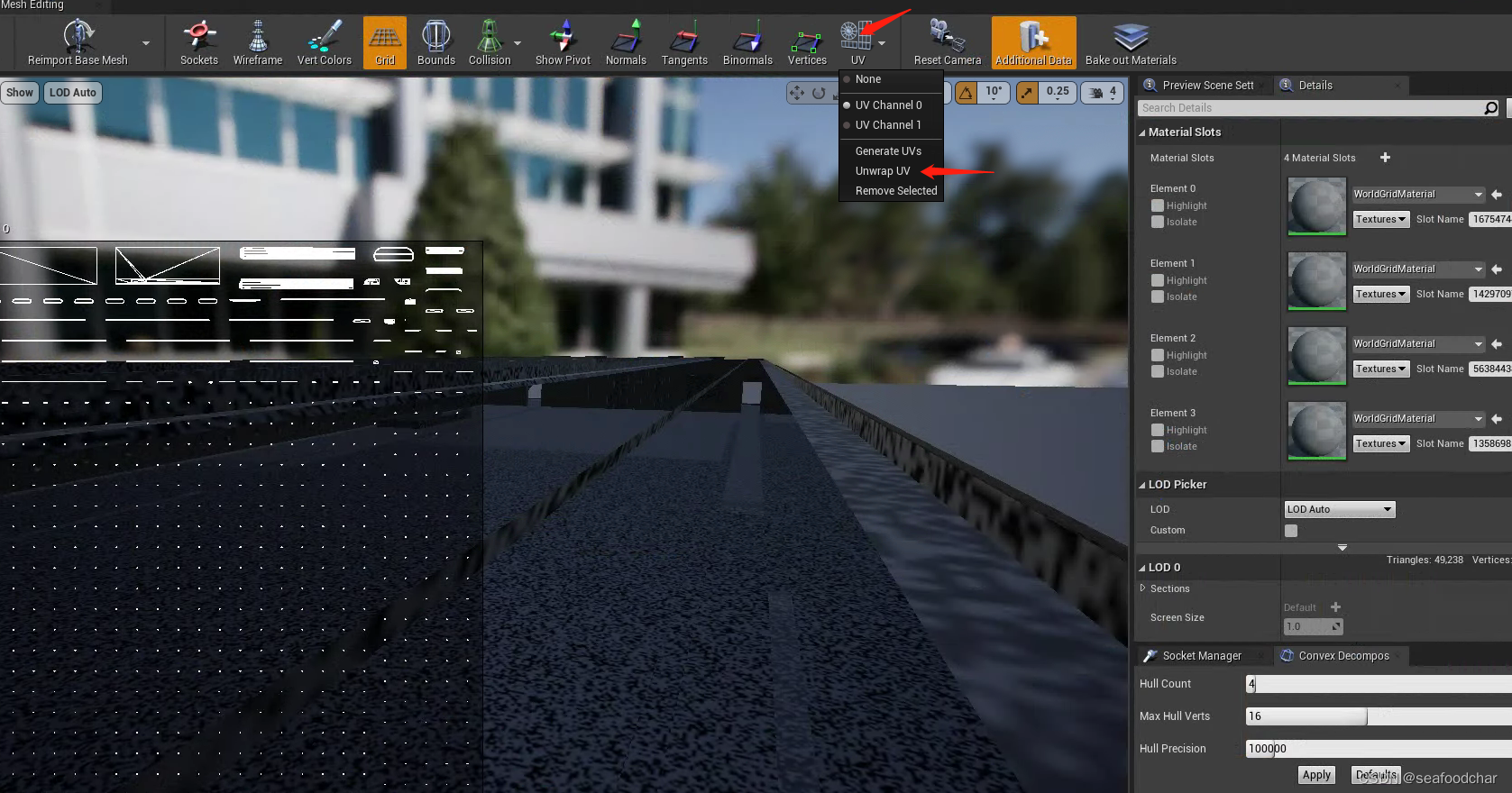 【UE4】Object has overlapping UVs不借助外部软件就能解决的方法_ue4对象拥有重叠的uv-CSDN博客
