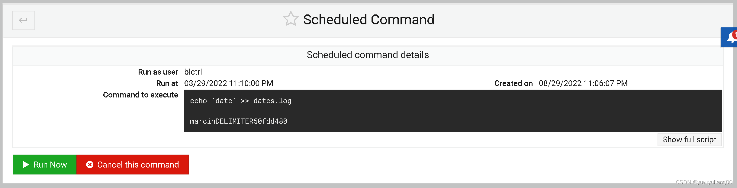 Webmin -- Sheduled Commands_webmin增加自动执行脚本-CSDN博客