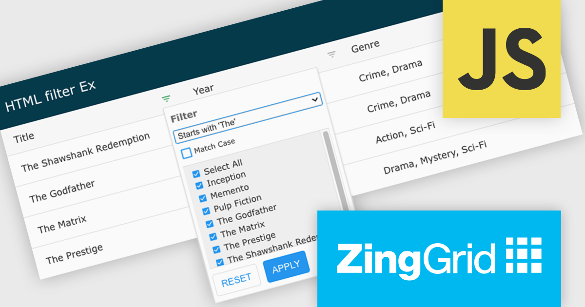 通过增强的网格过滤优化数据探索-ZingGrid 1.7 JS-CSDN博客