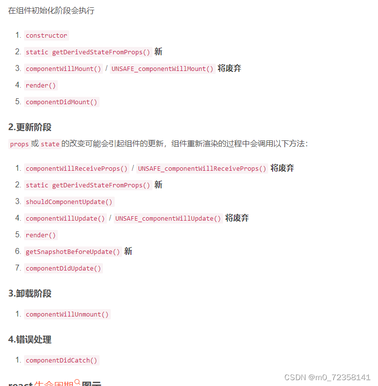 React16.8+组件生命周期详解-CSDN博客