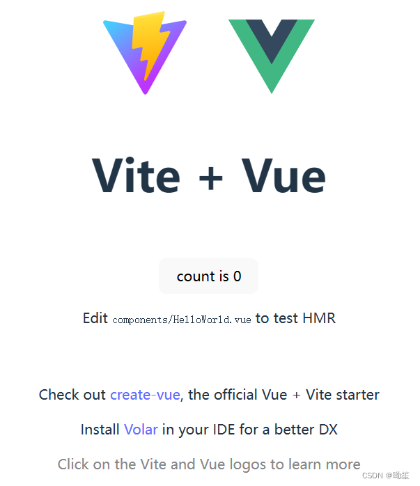 Vue3的HelloWorld_vue3 helloword-CSDN博客