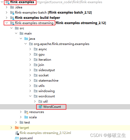 Flink官方例子解析：WordCount_flink example wordcount-CSDN博客