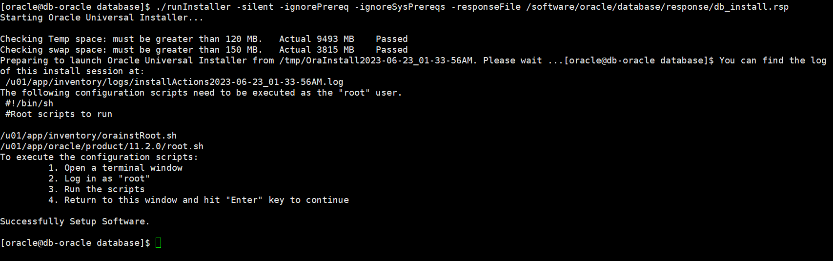 【Red Hat 7.9---详细安装Oracle 11g】---静默方式安装_redhat7.9-CSDN博客