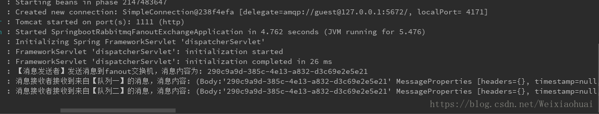 SpringBoot整合RabbitMQ之Fanout Exchange扇形(广播式)交换机(学习总结)_spring boot rabbitmq fanoutexchange-CSDN博客
