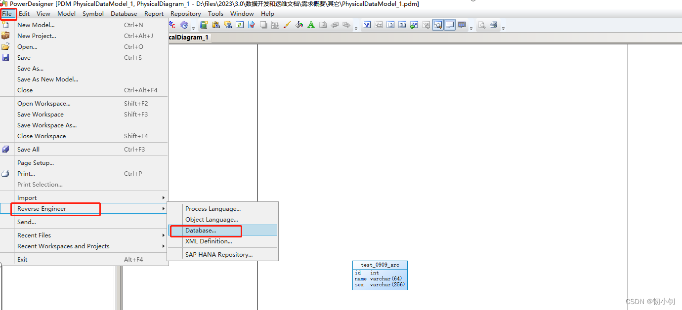 通过数据库逆向生成表和属性word文档(PDMan/PowerDesigner)及遇到问题记录_pdman导出数据库word-CSDN博客
