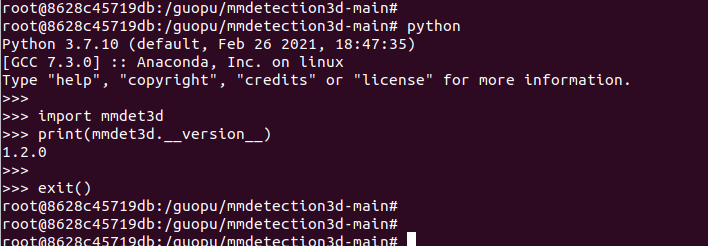 3D目标检测框架 MMDetection3D环境搭建 docker篇_怎样gitclone最新版mmdetection3d代码-CSDN博客