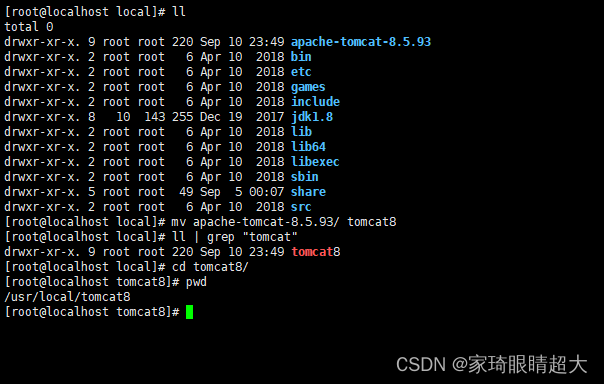 Linux下安装部署Tomcat8_图解_保姆级教程_linux tomcat8-CSDN博客
