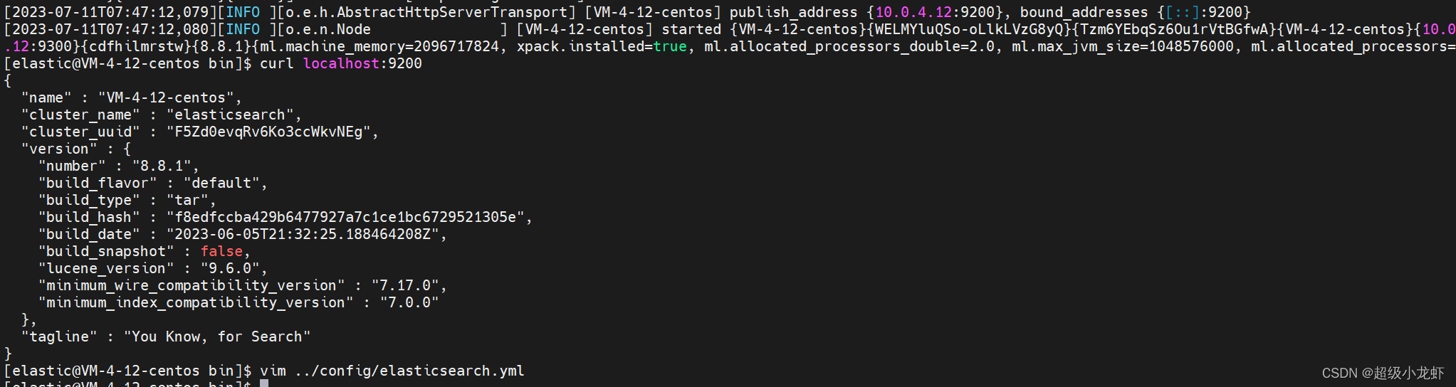 Elasticsearch 8.8.1安装及启动_elasticsearch8 启动-CSDN博客