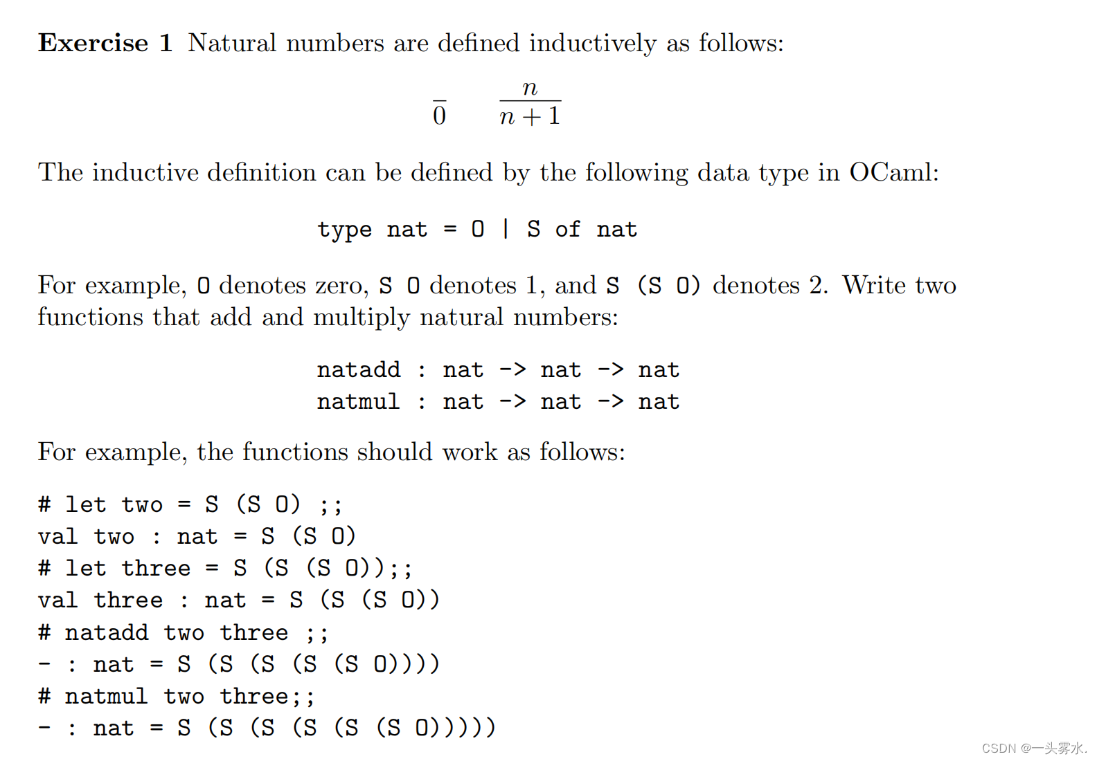 Ocaml练习分享（附答案）-CSDN博客