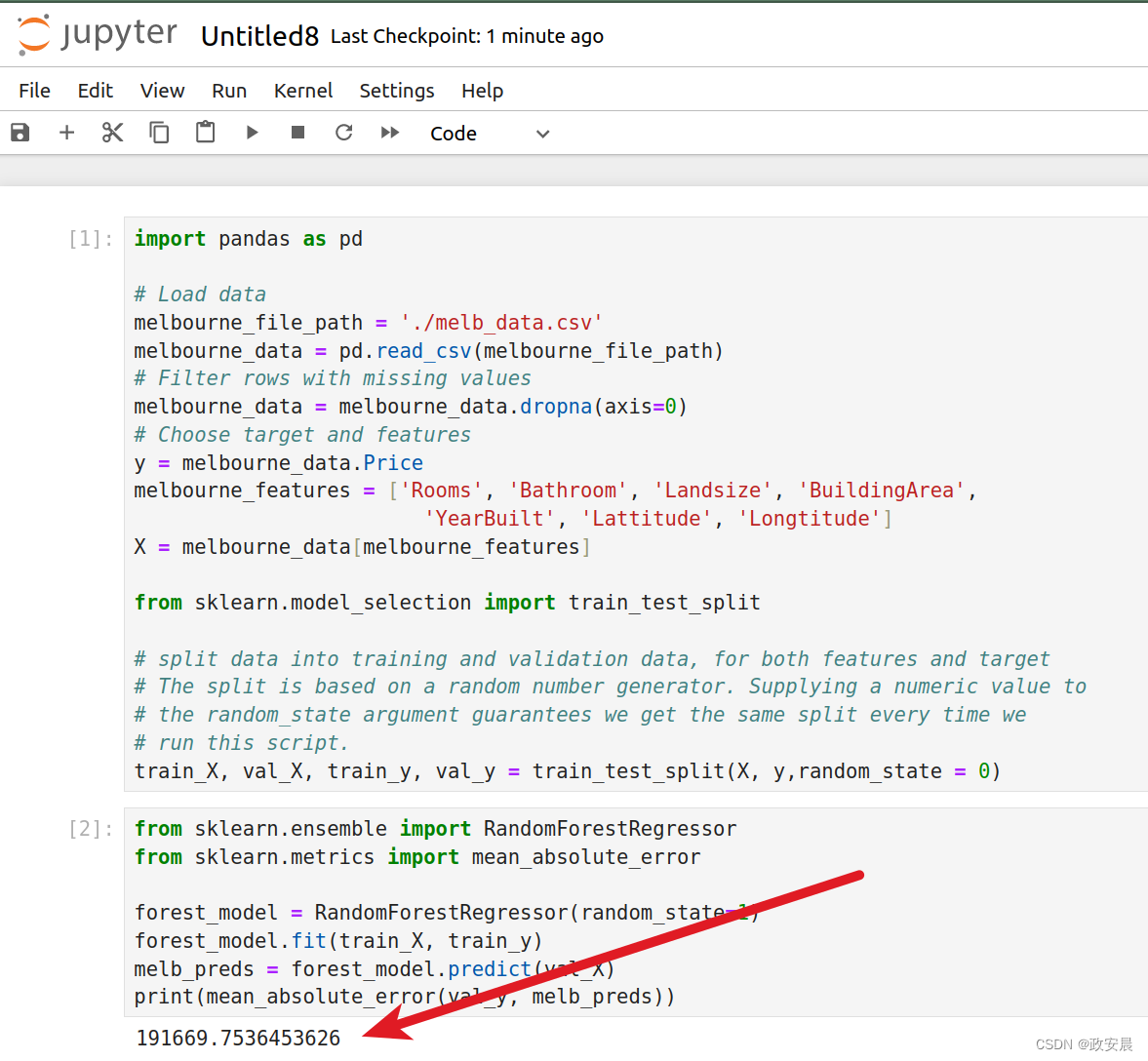 政安晨：机器学习快速入门（四）{pandas与scikit-learn} {随机森林}_pandas 随机森林-CSDN博客