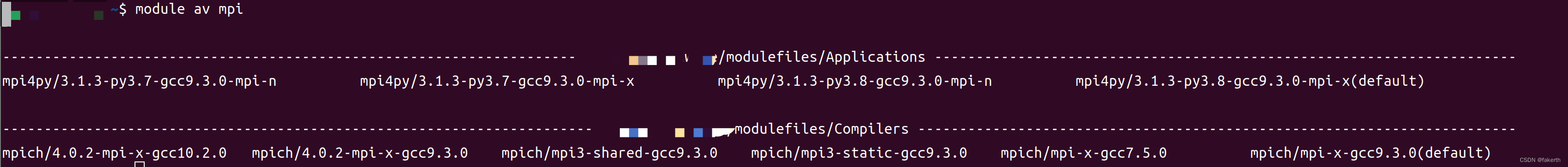 更换mpi环境（export，module load）-CSDN博客