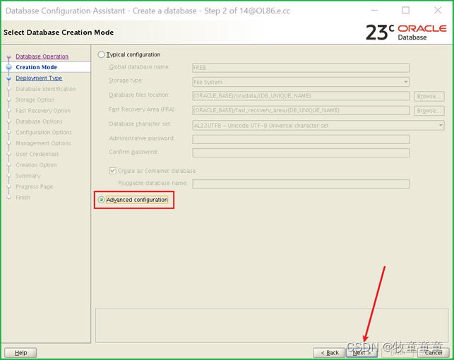 Oracle23c Free安装_oracle-database-preinstall-23c-CSDN博客