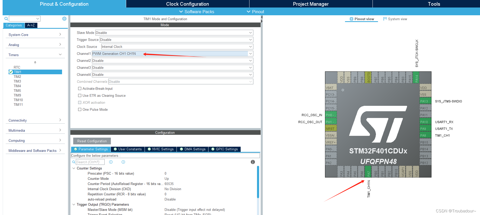 RT-Thread Studio 使用STM32CubeMX联合开发——PWM使用_rt-thread studio cubemx-CSDN博客