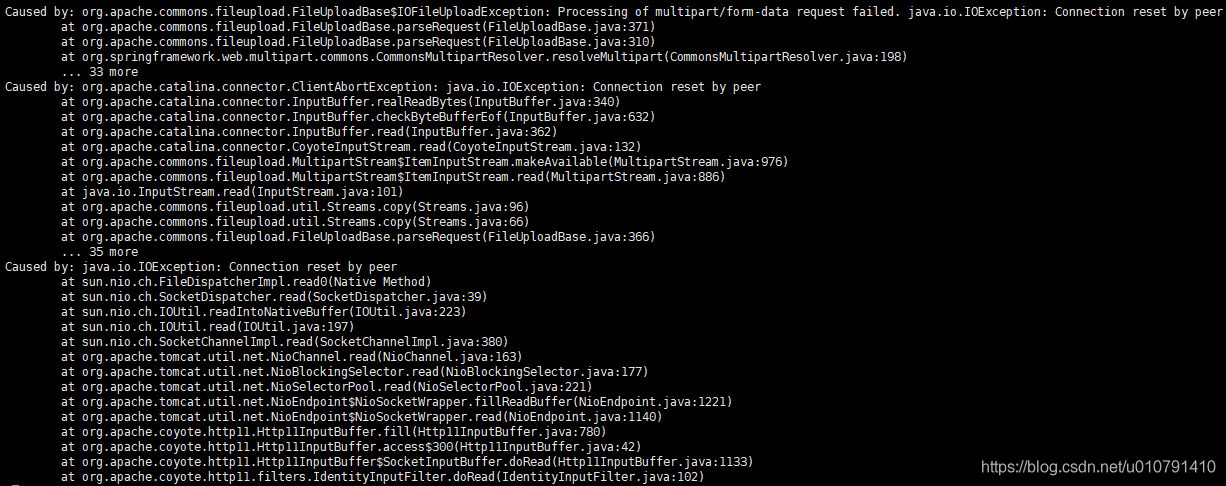 Java-文件上传遇到的一些问题_processing of multipart.form-data request failed. -CSDN博客