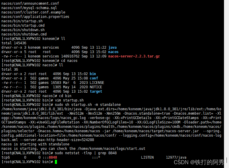 Linux安装nacos2.2.3-CSDN博客