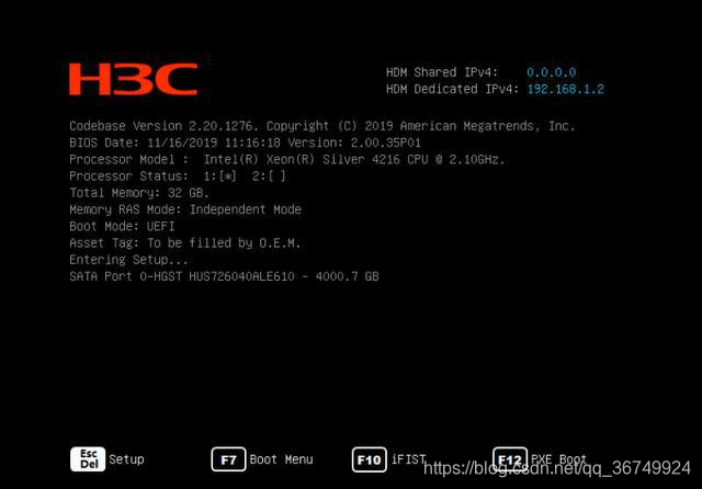 华三H3CR4900服务器装linux系统_h3c服务器安装centos7-CSDN博客