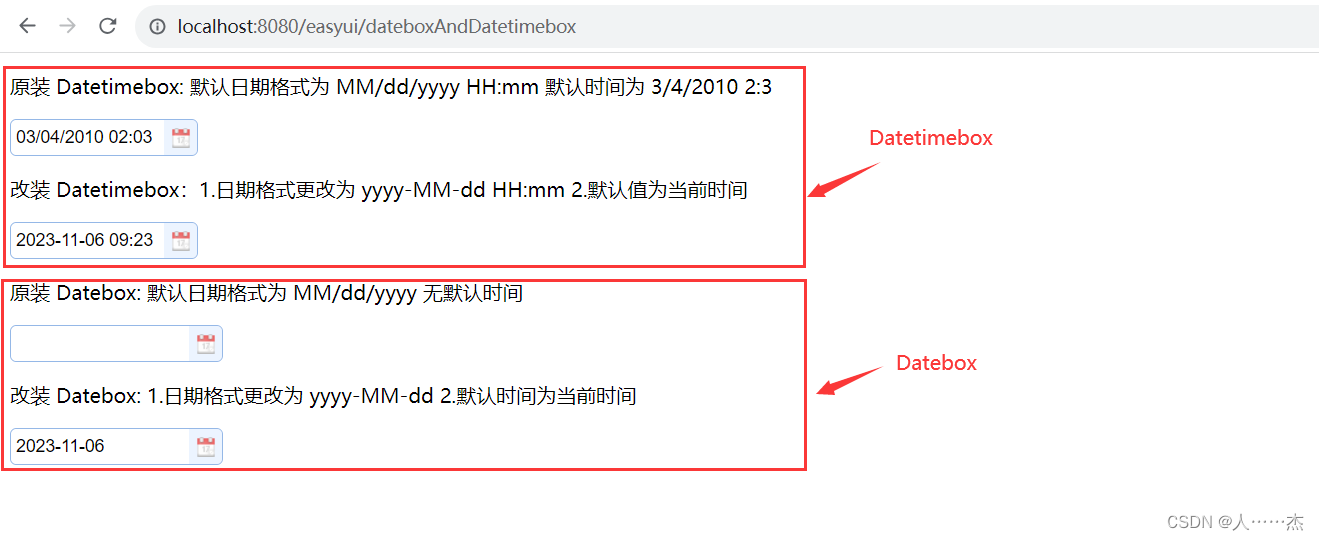 Spring Boot + EasyUI Datebox和Datetimebox样例_easyui datetimebox-CSDN博客