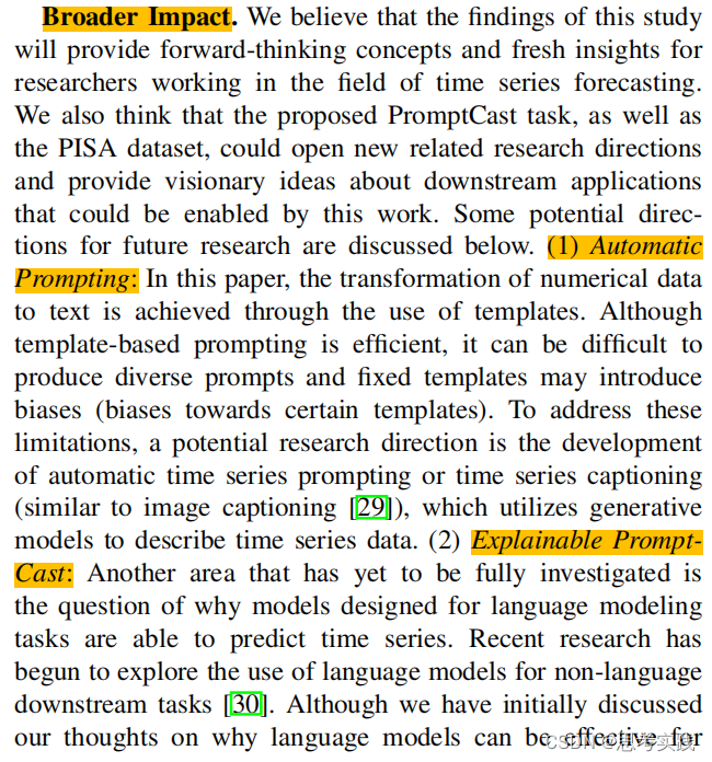 PromptCast-时间序列预测的好文推荐-CSDN博客