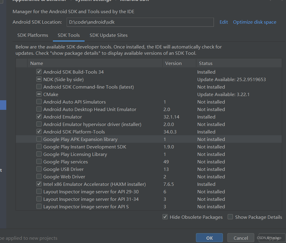 Android Studio 安装HAXM失败后手动安装以及指定安装版本的问题_android studio haxm-CSDN博客