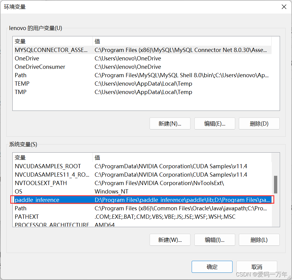 Paddle Inference C++ 依赖库安装(Windows)-CSDN博客