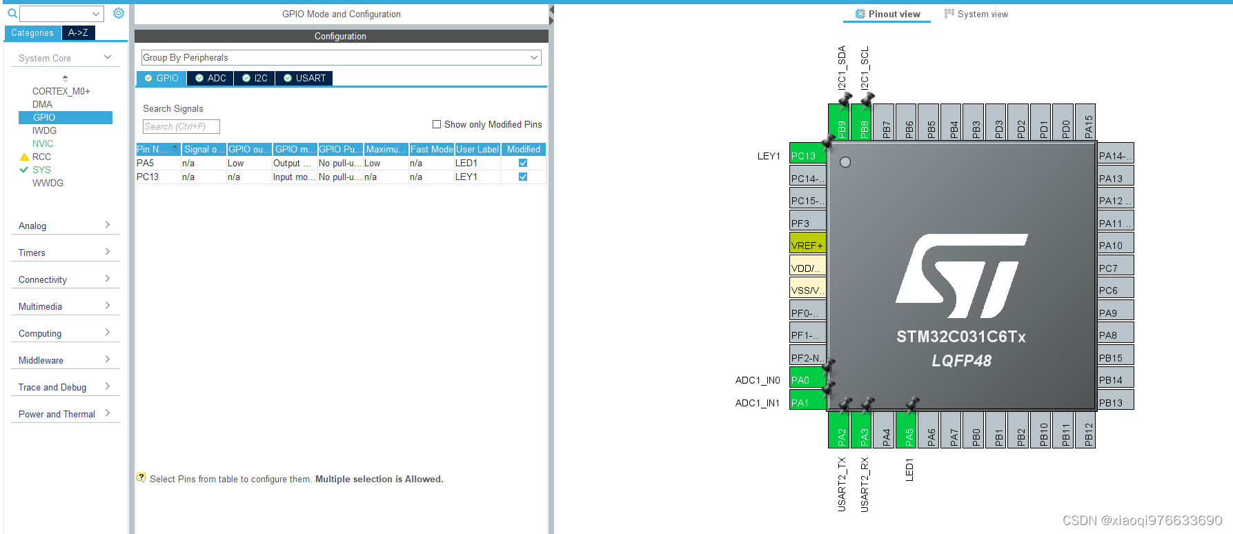 STM32C031C6 试用之点灯和xprintf移植-CSDN博客