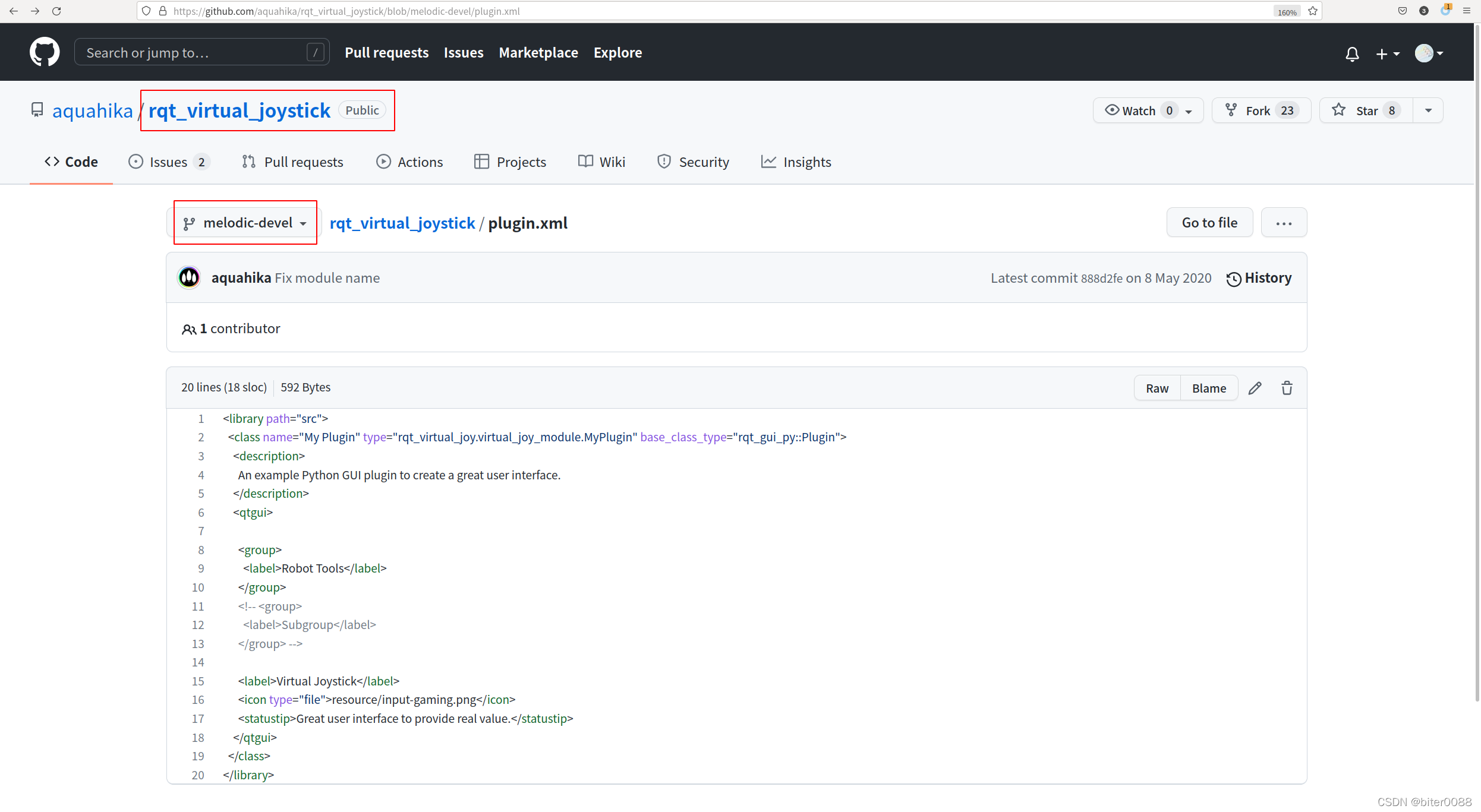 ros(15):Skipped loading plugin with error: XML Document ‘/opt/ros/melodic/share/rqt_virtual_joy ...