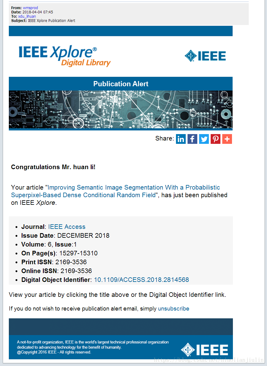 收官：论文 IEEE ACCESS 期刊录取_in initial production stage with ieee publishing o-CSDN博客