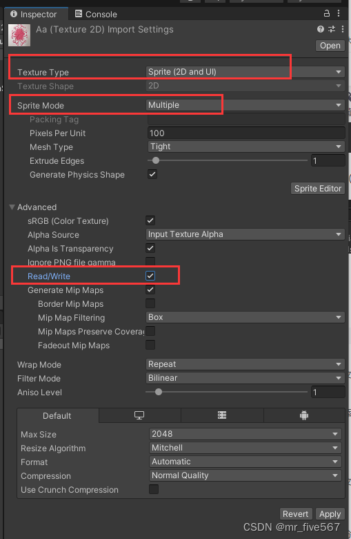 Unity 如何通过2D Sprite切割一张图为多张_unity2d图片切割-CSDN博客
