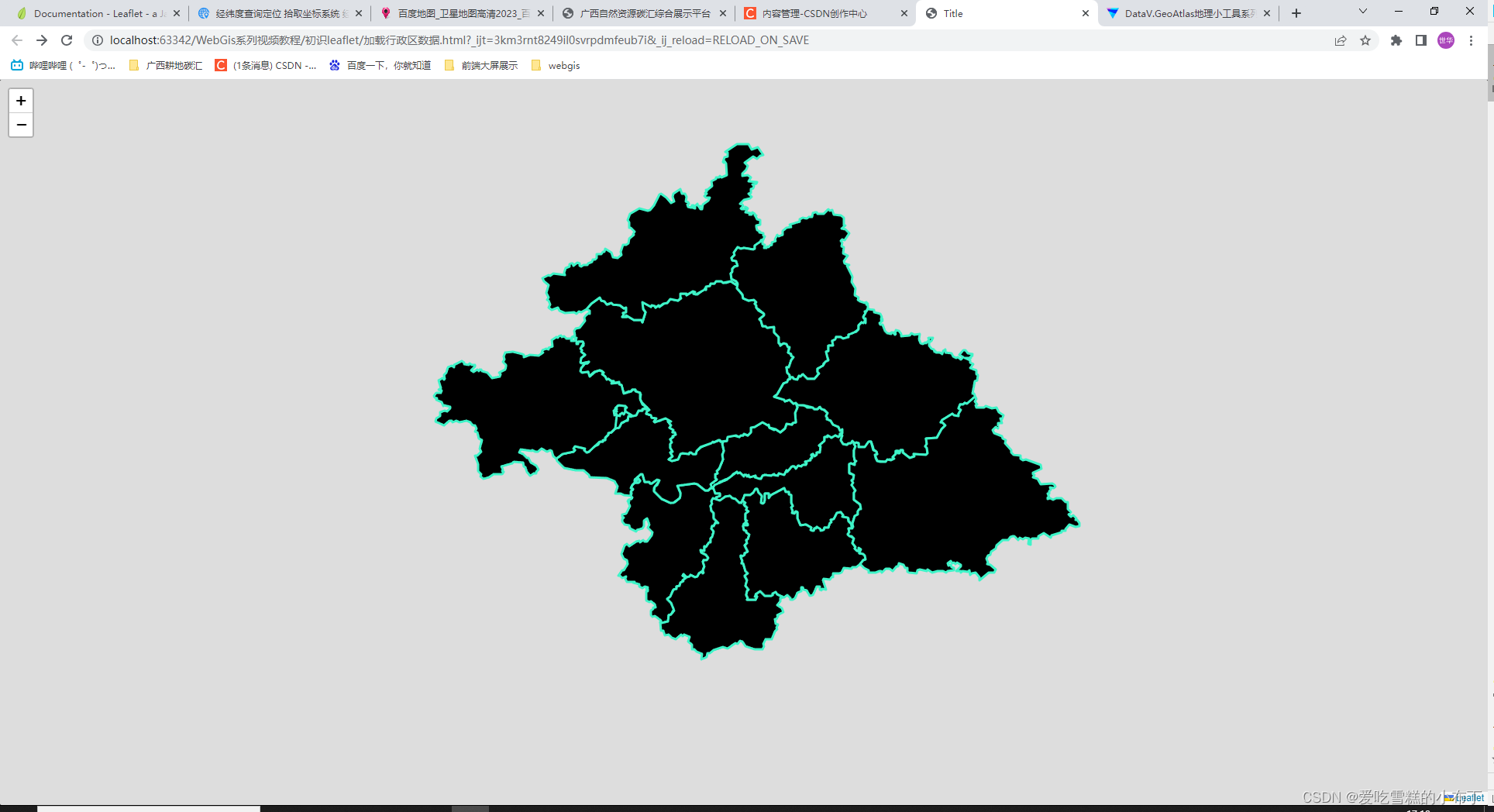 获取全国各地行政区的genjson数据以及使用leaflet加载行政区数据-CSDN博客